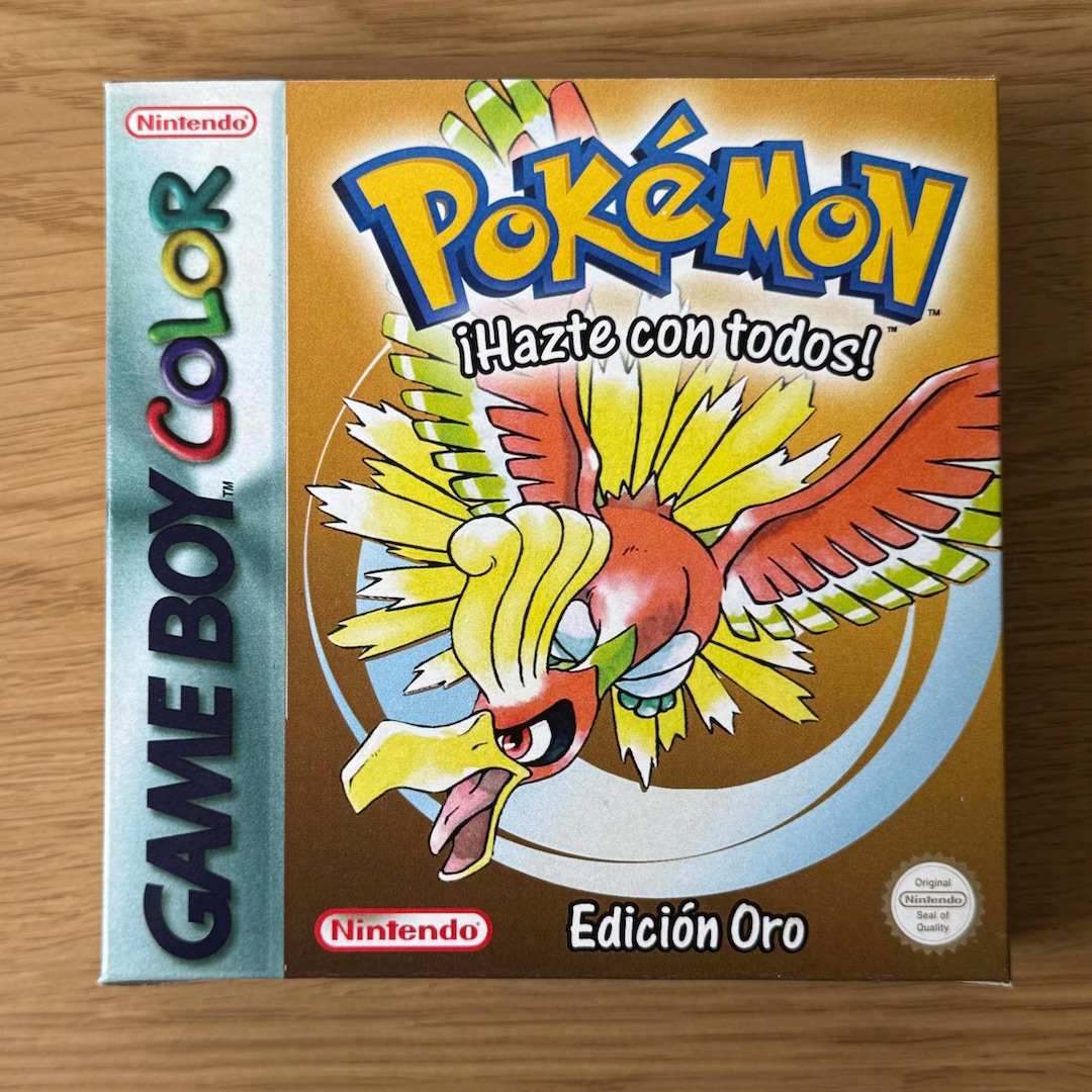 Pokemon Gold Edition Box Gameboy Color GBC - Etsy