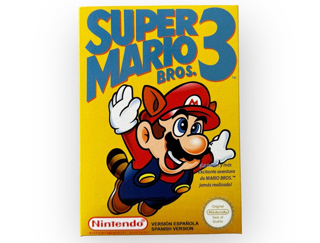Super Mario Bros 3 Box Nintendo NES - Etsy