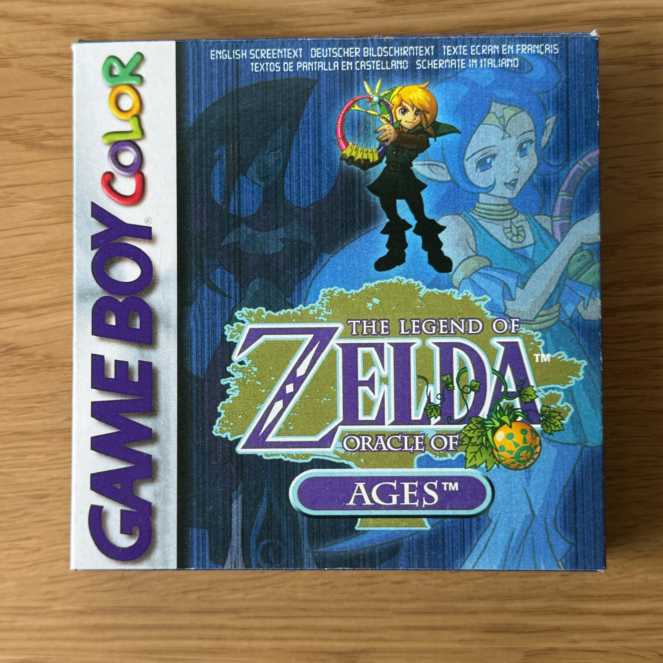Zelda Oracle of Ages Box - Gameboy Color GBC - Etsy