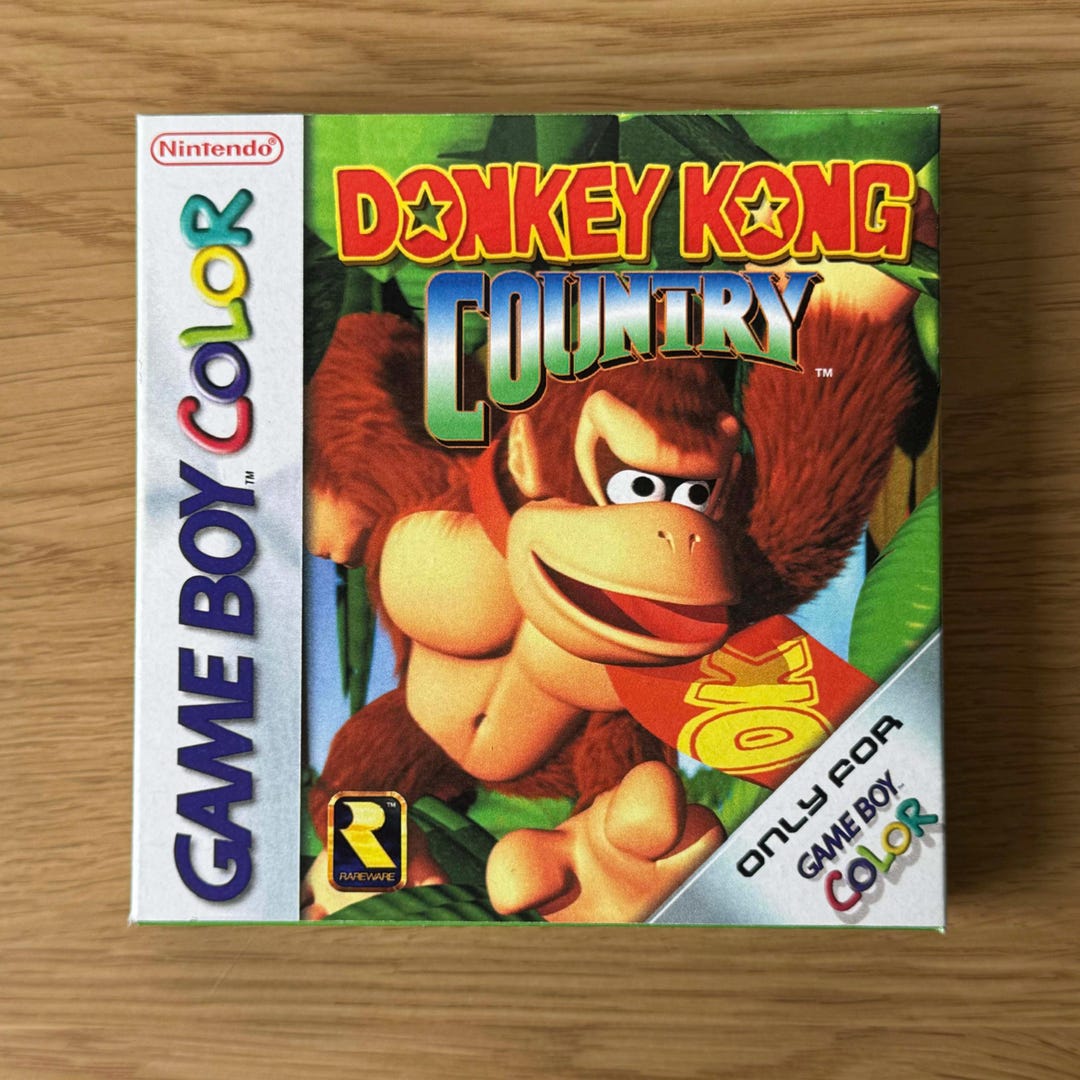 Donkey Kong Country Box - Gameboy Color GBC - Etsy Canada