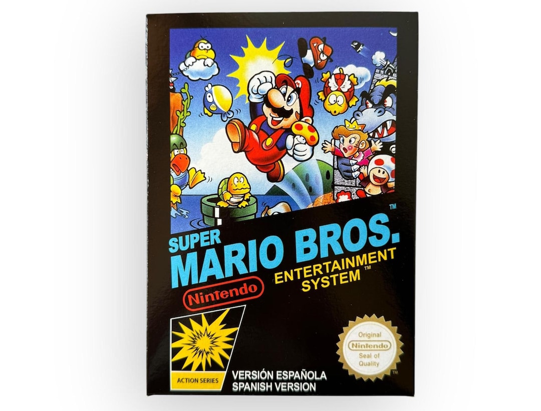 Super Mario Bros Box Nintendo NES - Etsy