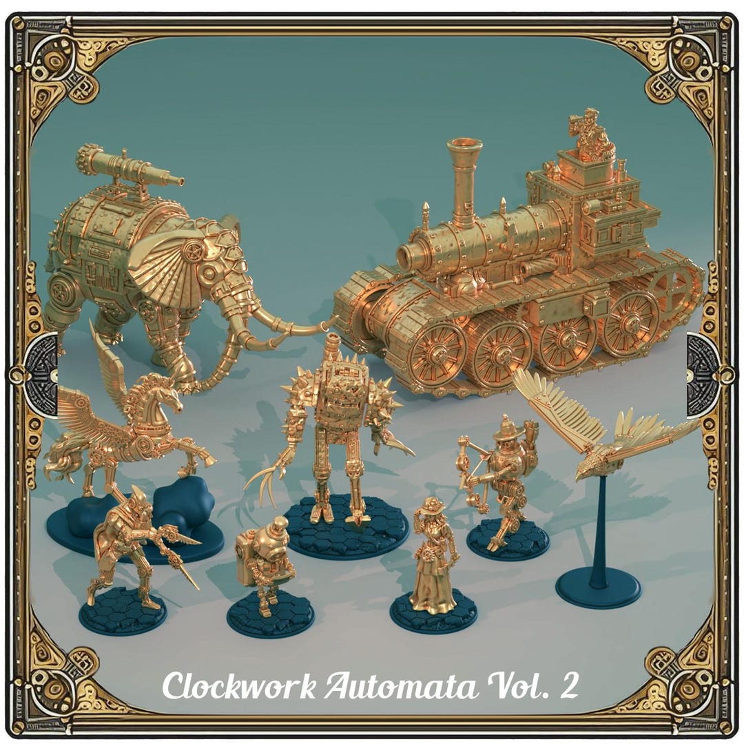 Clockwork Automata Vol 2 Miniatures - Medusa Miniatures Official Seller ...