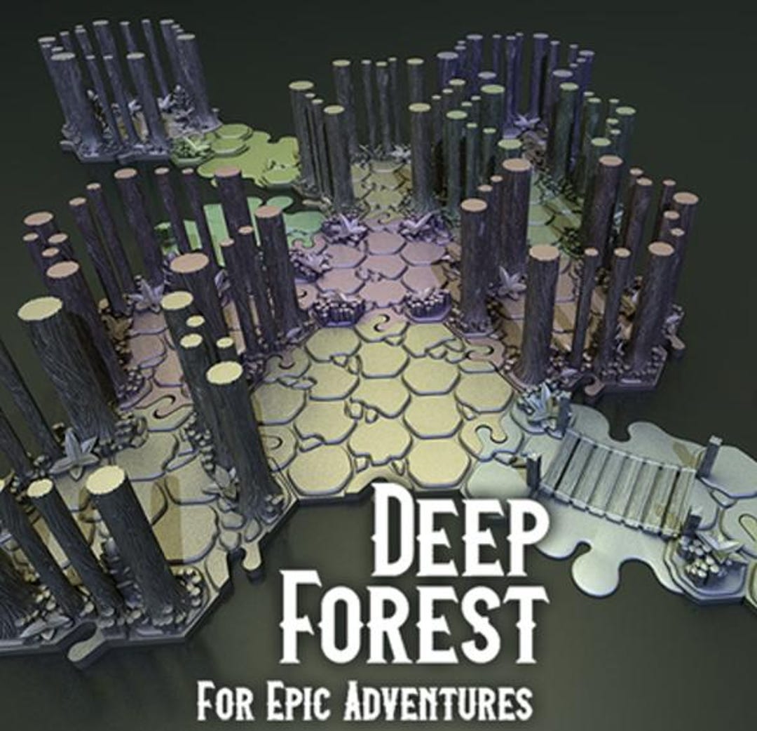 Epic Adventures! Hex Tile Dungeons: Deep Forest - Official Seller - Etsy
