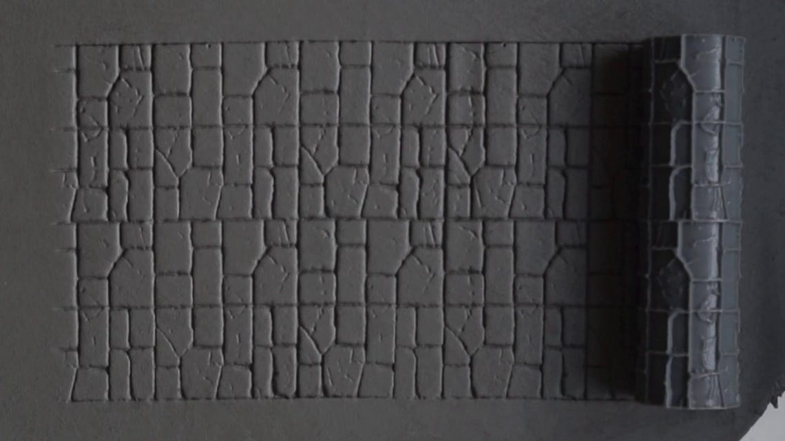 Texture Roller Set 11 - Temple, Palace, Hash, Cracked Pathways Series ...