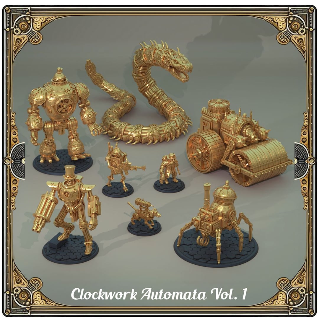 Clockwork Automata Vol 1 Miniatures - Medusa Miniatures Official Seller ...