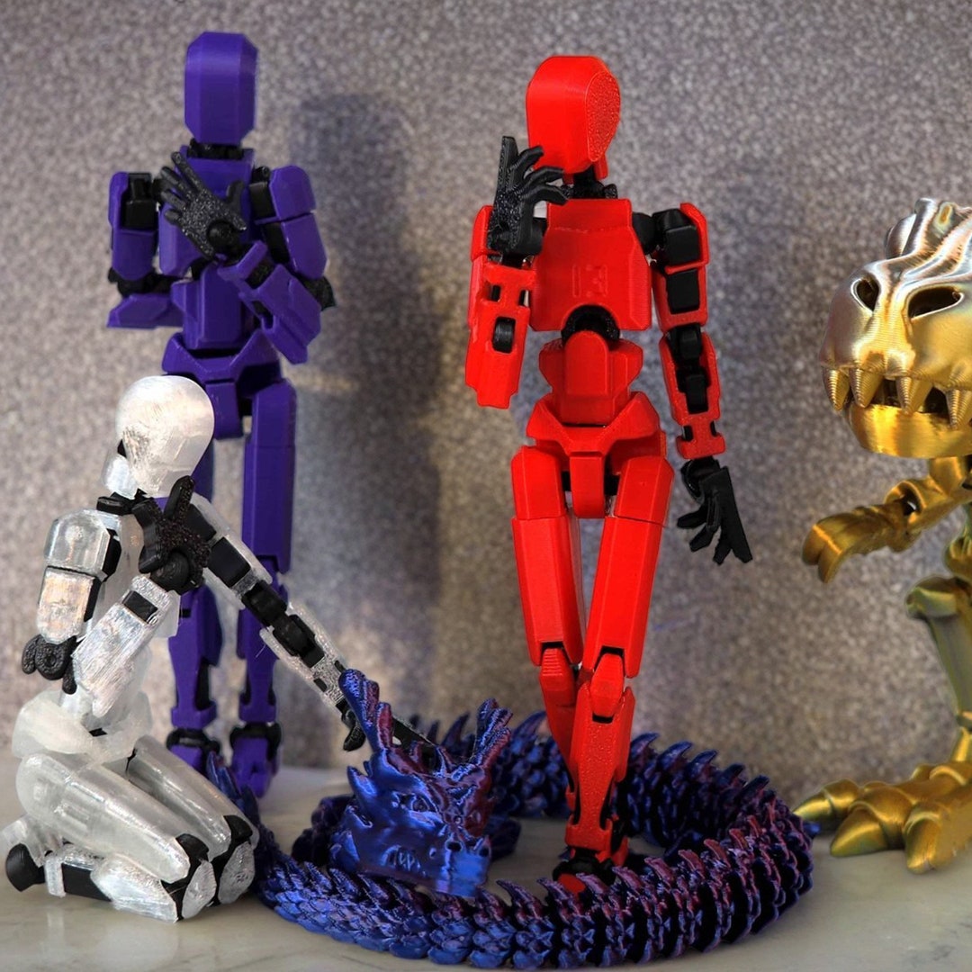 Flexible Puppet Toy, 3D Printed Fingertip Puppet Doll Toy,15 Color ...