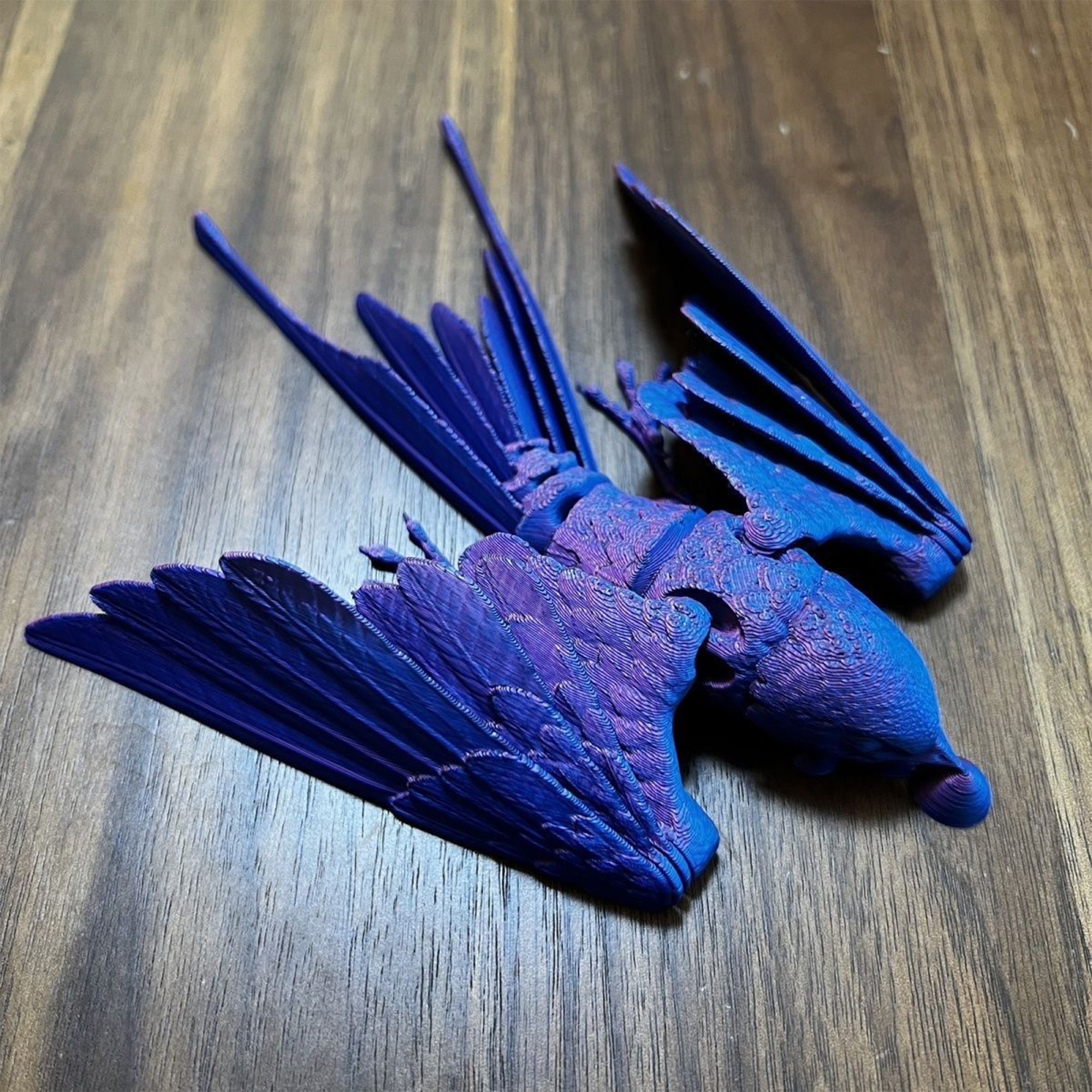3D Printed Bird, Sparrow, Articulated Bird Figurine, Room Decor, Dragon ...
