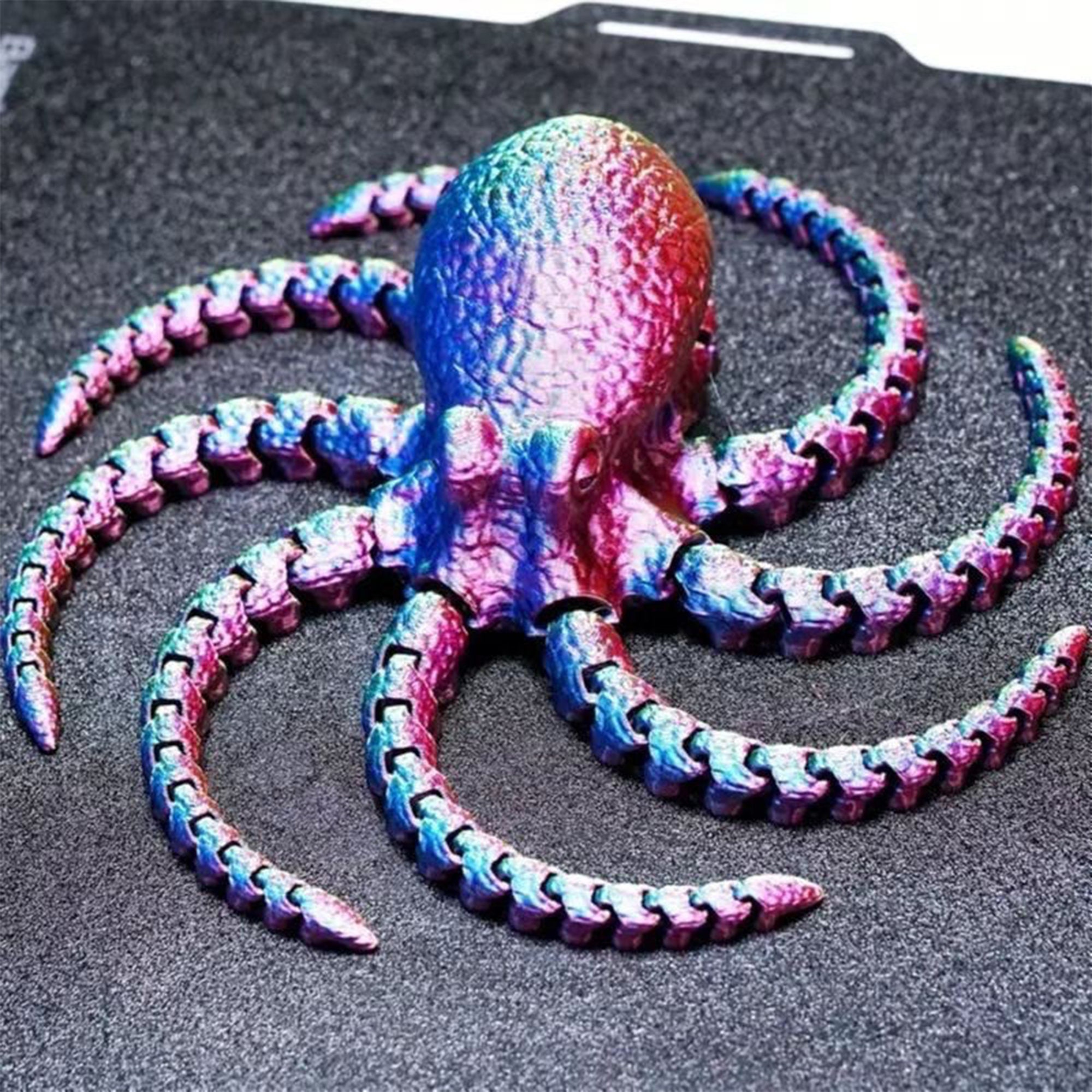 3D Printed Articulated Octopus Octopus Model Toy Fidget Toy Full Body ...