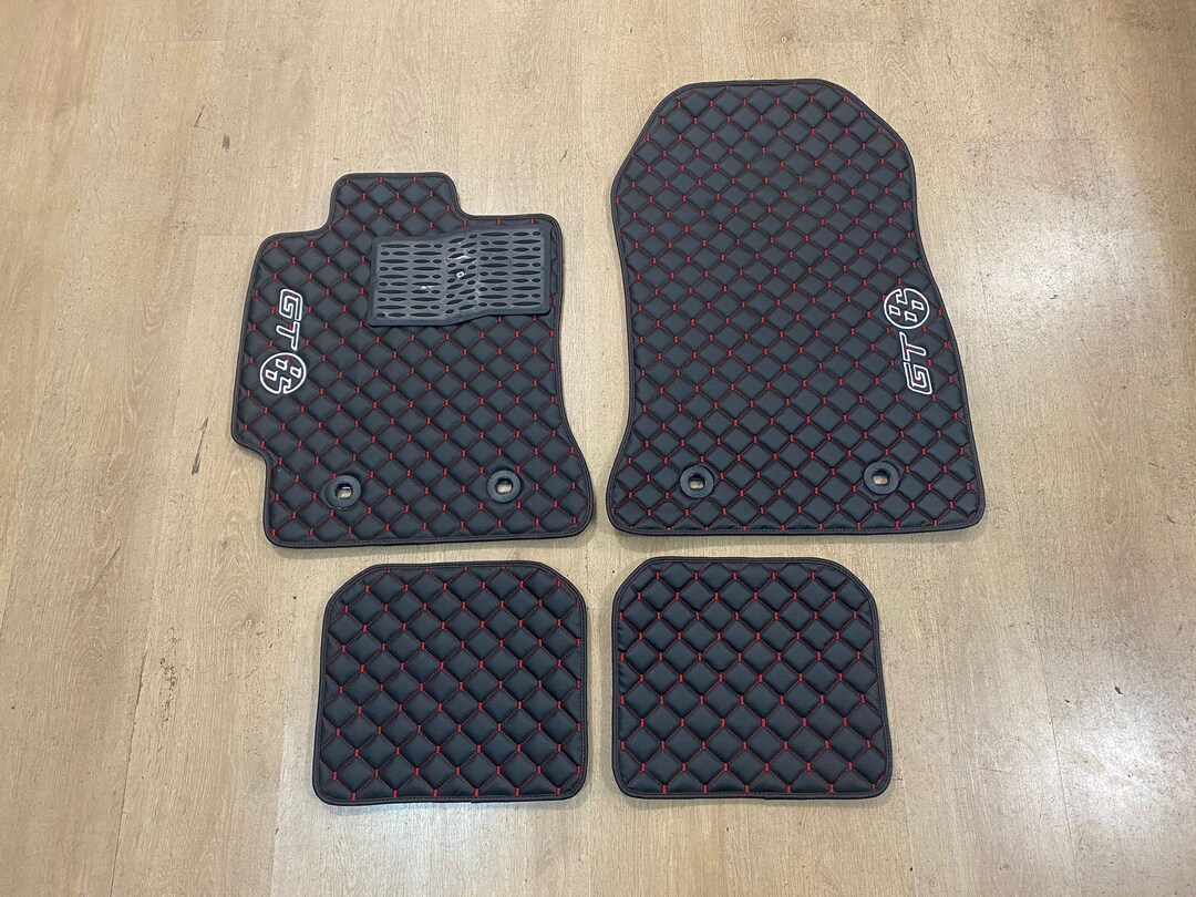 Leather Car Mat for Toyota GT86 Coupe 2012-2024 , Embroidery Logo ...