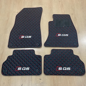 R.H.D Leather Car Mat for Audi SQ5 FY 2017-2024 , Embroidery Logo ...