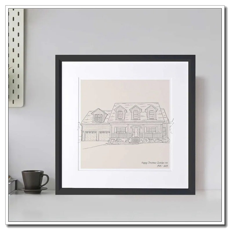 Hand Drawn Bespoke House Sketch Custom Illustration New Home Gift ...