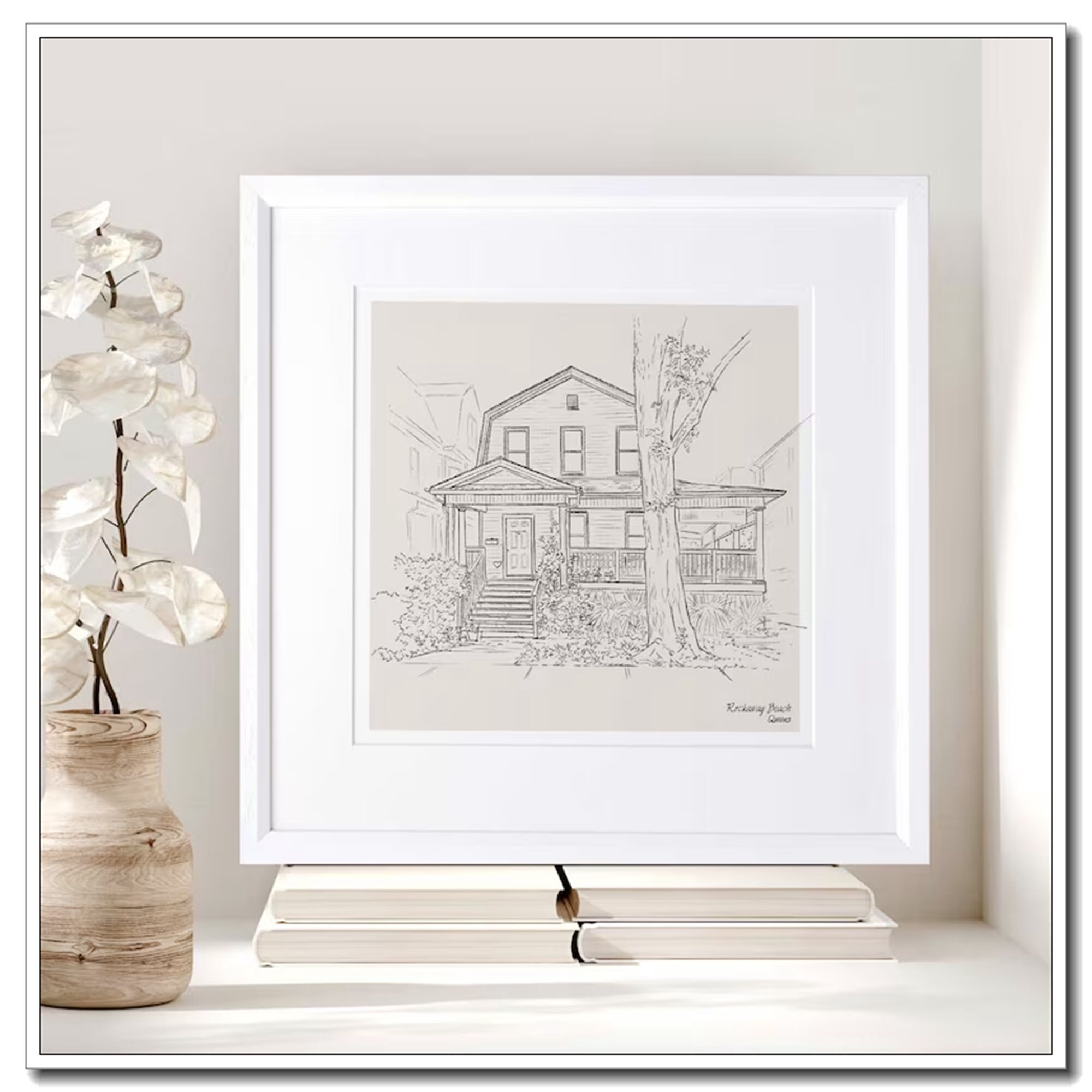 Hand Drawn Bespoke House Sketch Custom Illustration New Home Gift ...