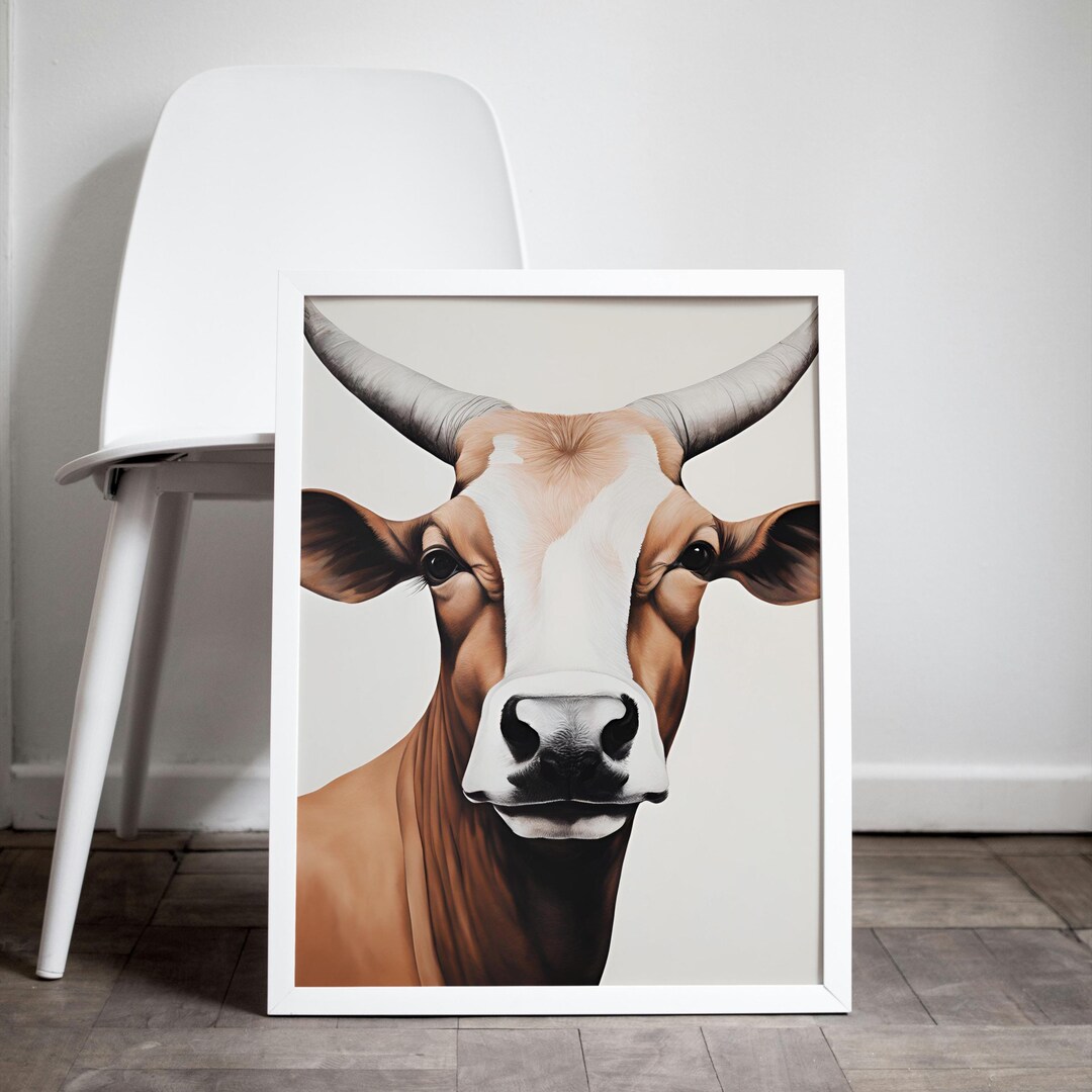 Animal Portrait Wall Art Print, Modern Home Wall Decor, Modern Wall ...