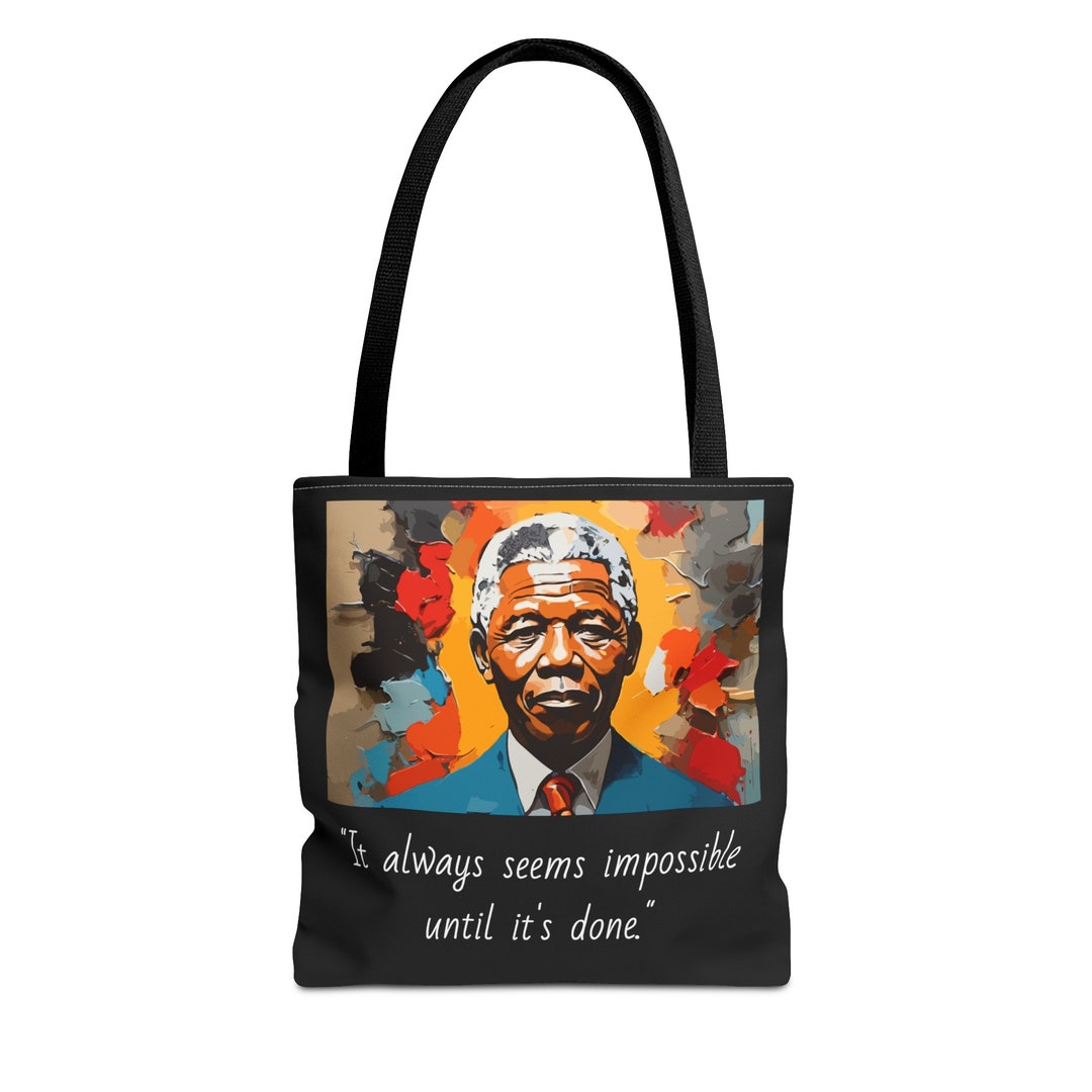 Nelson Mandela Tote Bag, Tote Bag, Nelson Mandela, Mandela,gift For ...