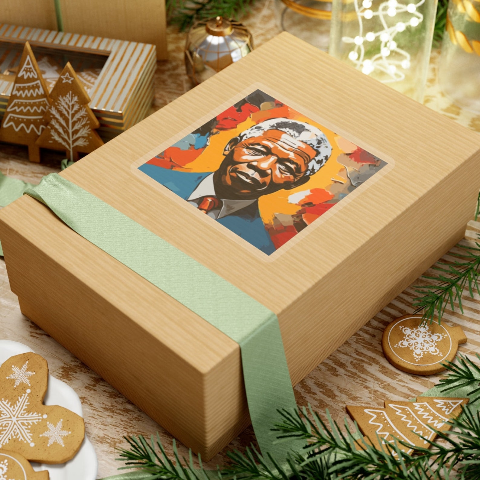Mandela Kiss-cut Sticker, Nelson Mandela Sticker, South African Sticker ...
