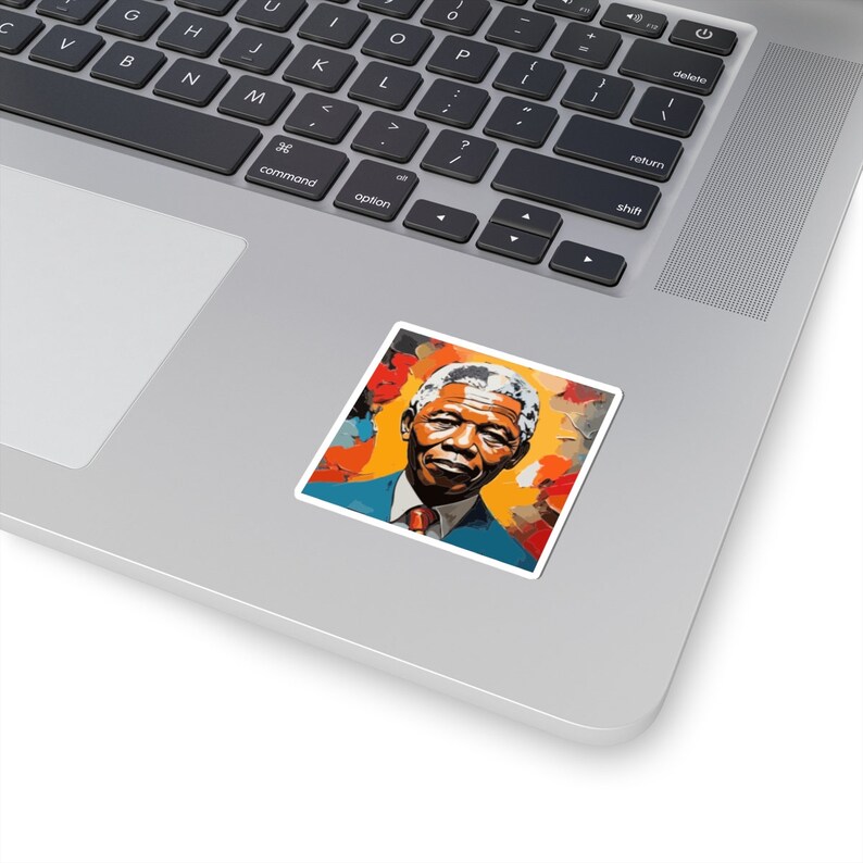 Mandela Kiss-cut Sticker, Nelson Mandela Sticker, South African Sticker ...