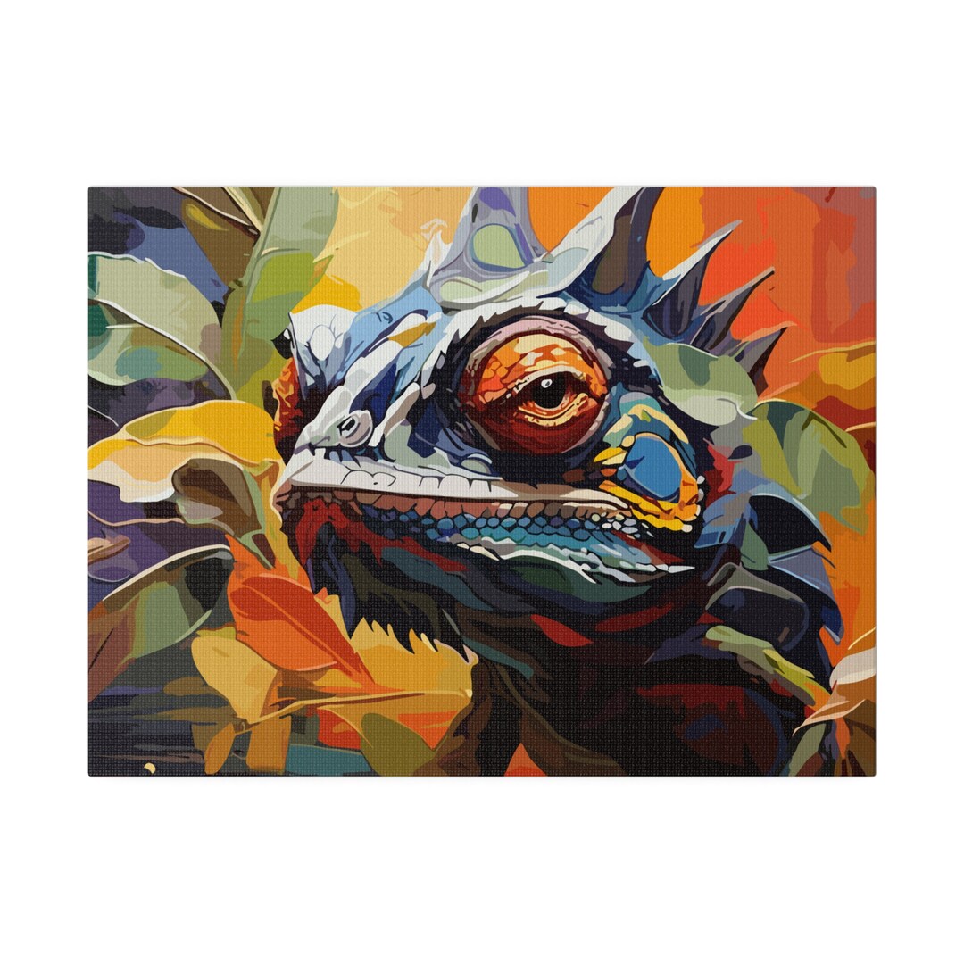 Chameleon Print,chameleon Wall Art,abstract Lizard, Home Decor,office ...