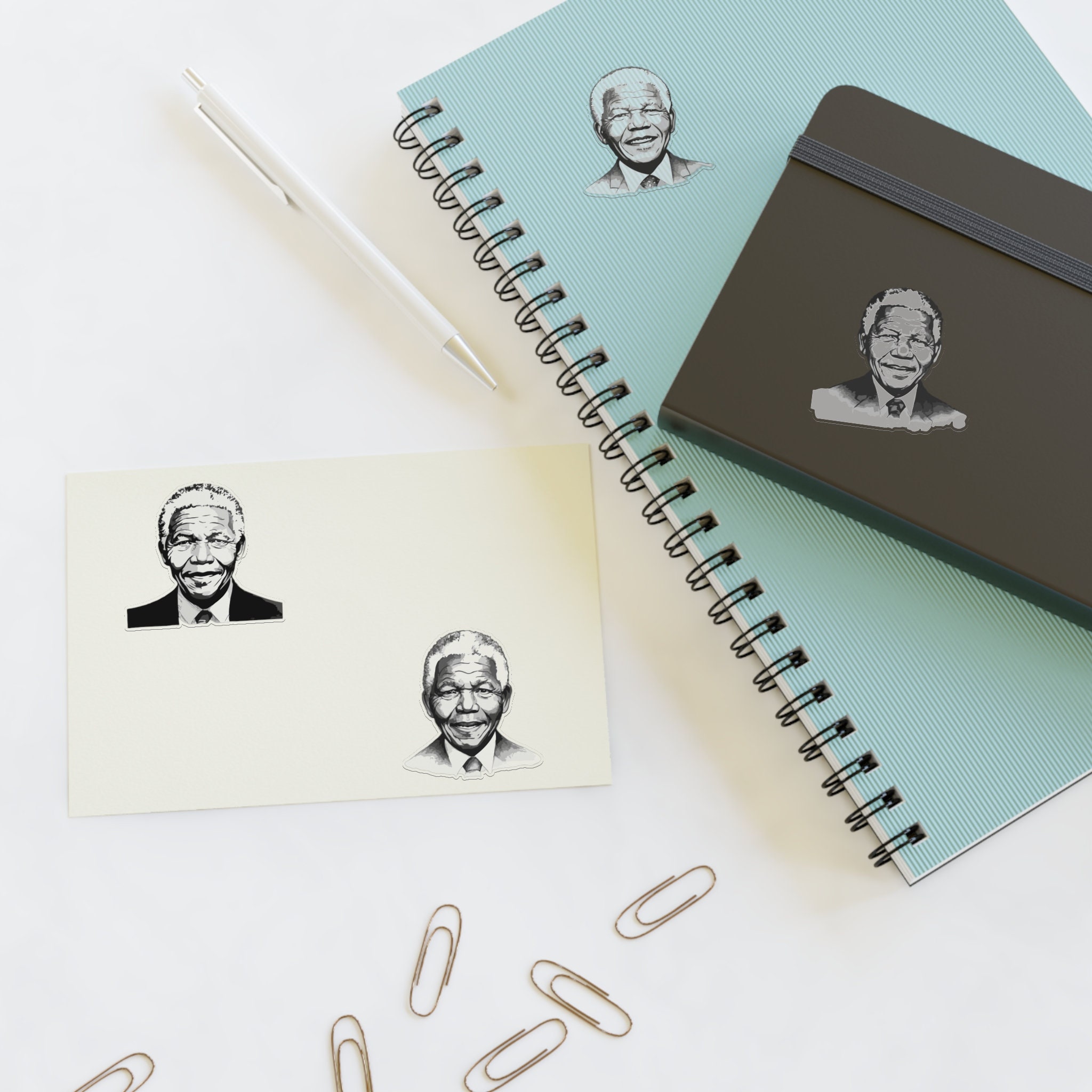 Nelson Mandela Sticker Sheets, Vinyl Sticker, South African, Gift for ...