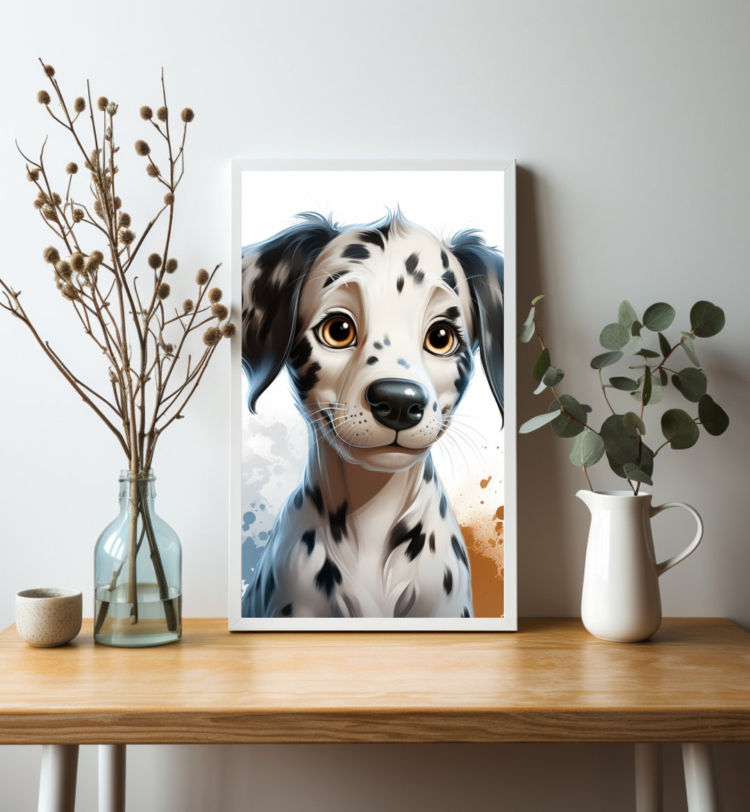 Dalmatian Wall Art Cute,print Wall Art Decor Instant Download 300dpi - Etsy