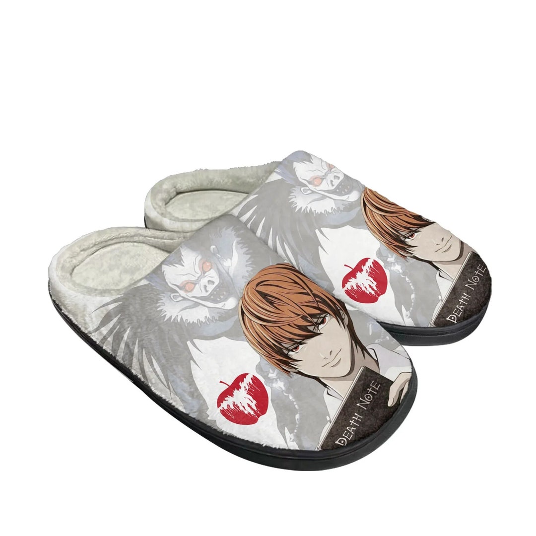 Anime Death Note Yagami Lawliet L Home Cotton Custom Slippers Mens ...