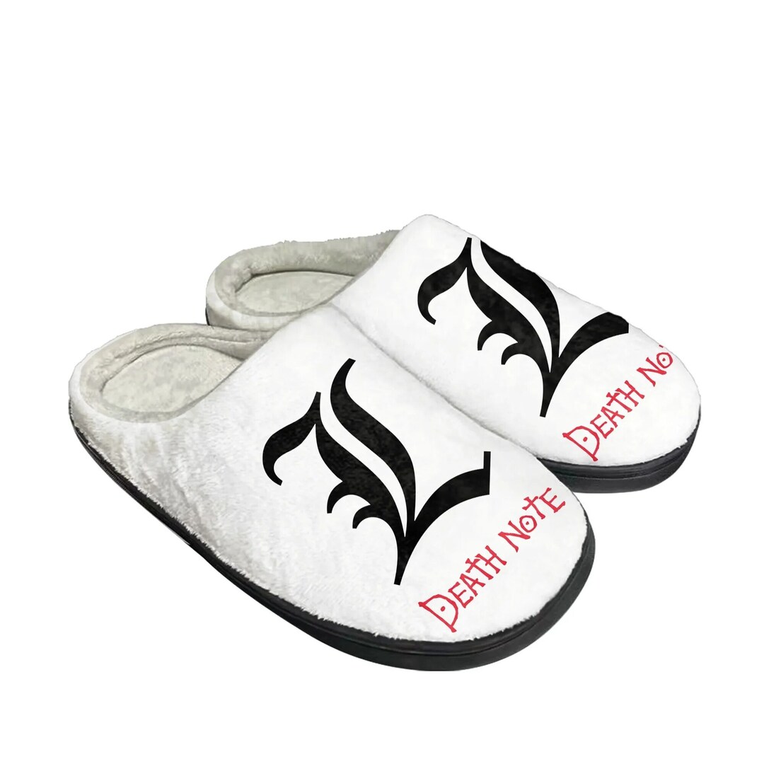 Anime Death Note Yagami Lawliet L Home Cotton Custom Slippers Mens ...