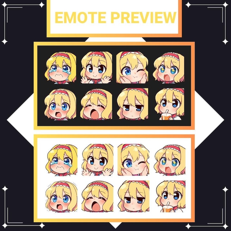 Touhou Alice Twitch/yt/discord Emotes Pack (digital Download) - Etsy