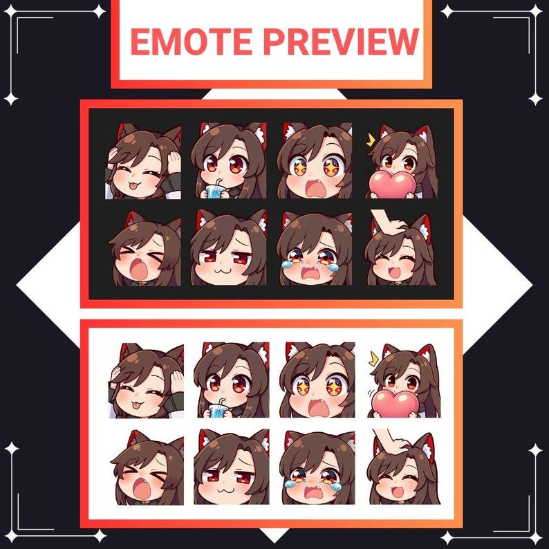 Touhou Kagerou Twitch/yt/discord Emotes Pack (digital Download) - Etsy