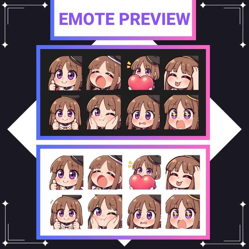 Satono Touhou Twitch/yt/discord Emotes Pack (digital Download) - Etsy