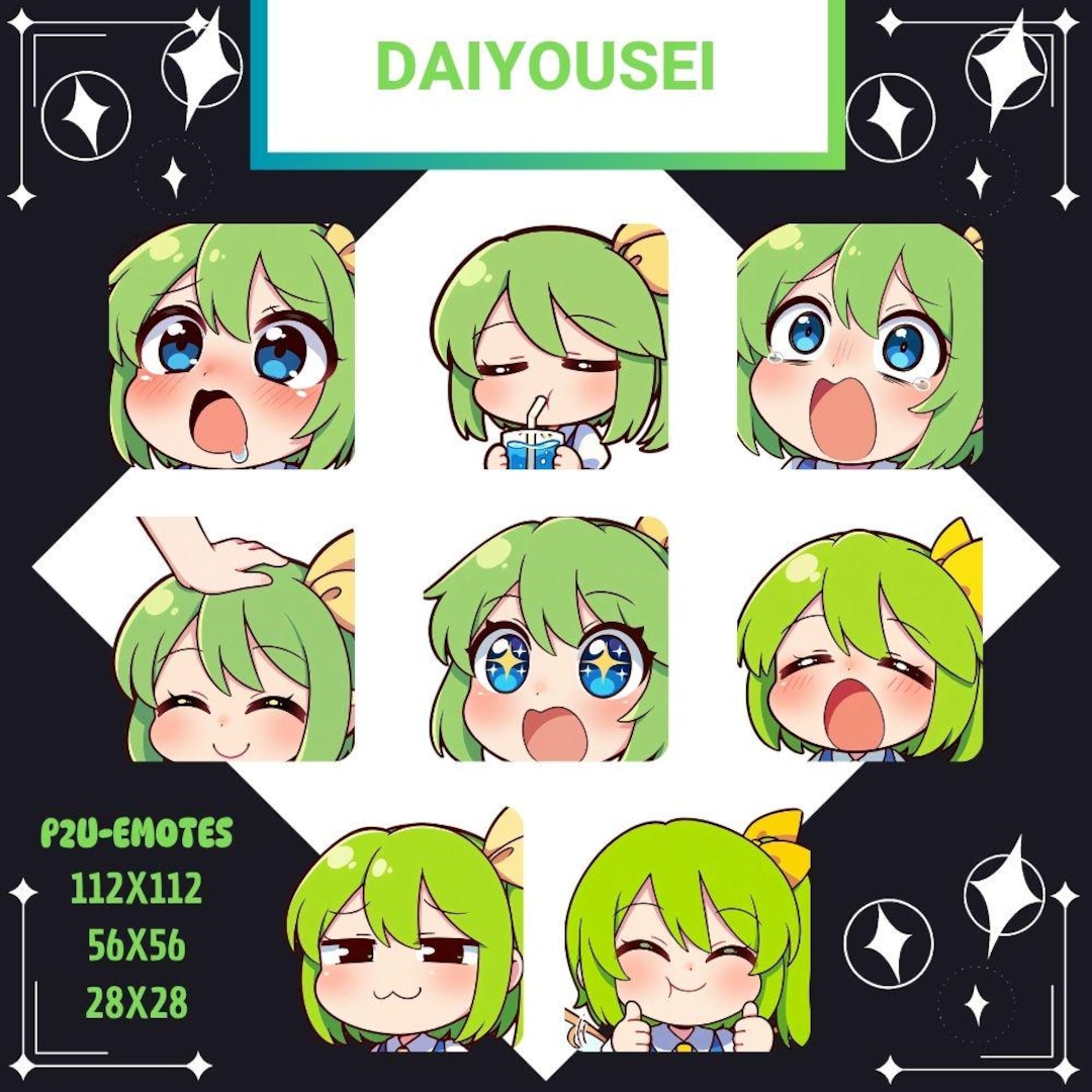 Touhou Daiyousei Twitch/yt/discord Emotes Pack (digital Download) - Etsy