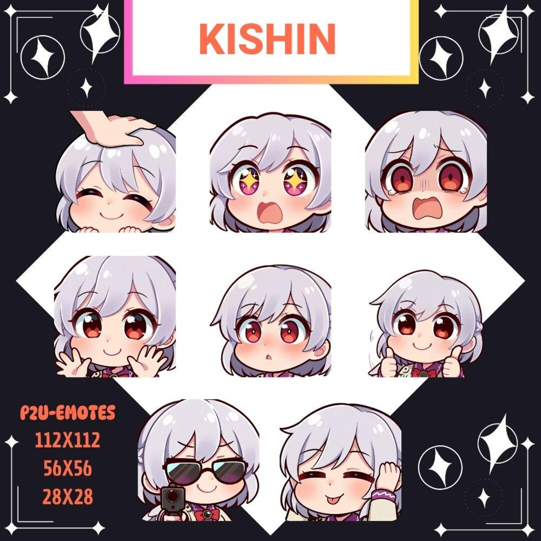 Touhou Sagume Kishin Twitch/yt/discord Emotes Pack (digital Download ...