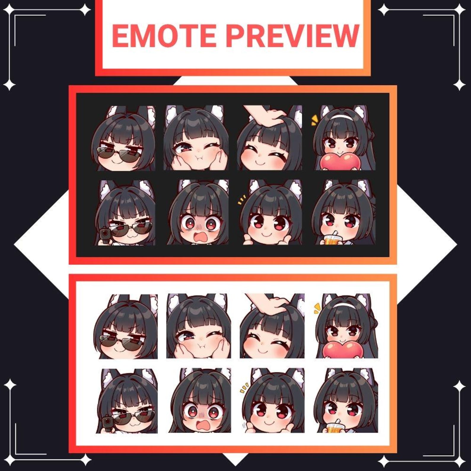 Hoshimi Miyabi Zenless Zone Twitch/yt/discord Emotes Pack (digital ...