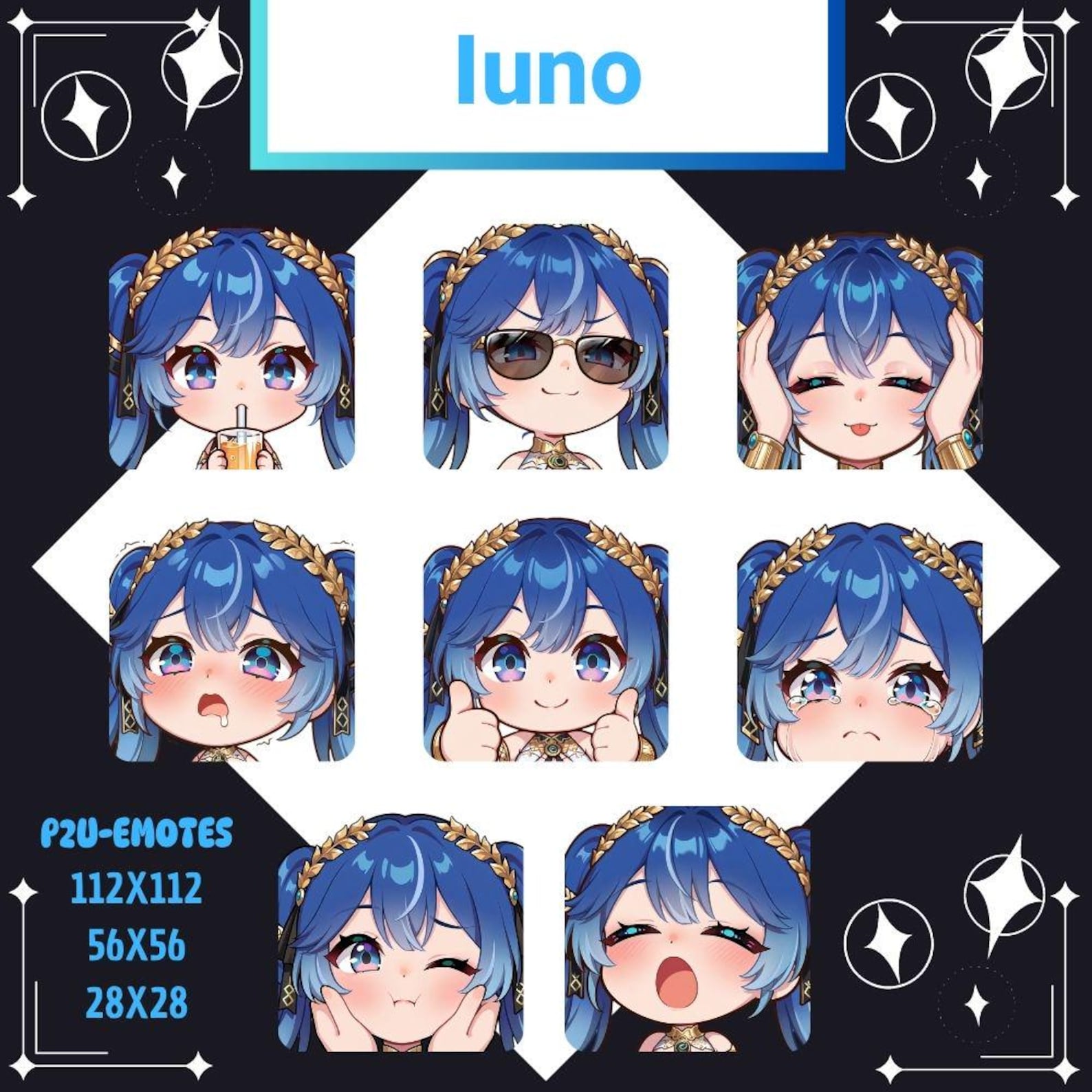 Wuwa Iuno Twitch/yt/discord Emotes Pack (digital Download) - Etsy