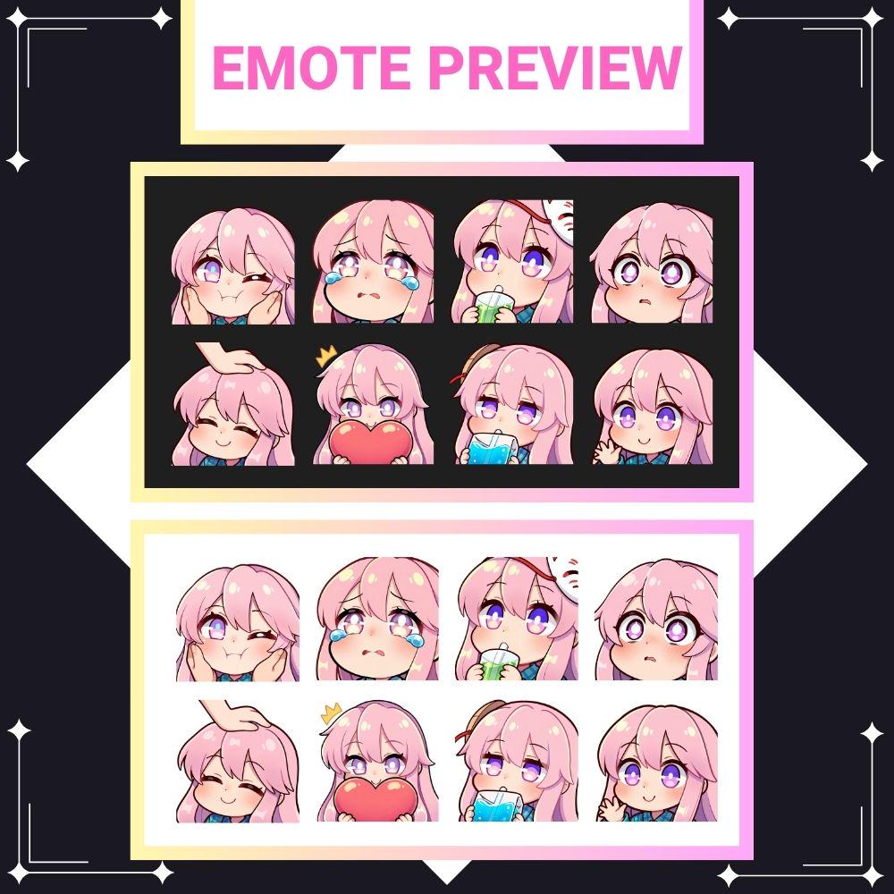 Touhou Hata No Kokoro Twitch/yt/discord Emotes Pack (digital Download ...