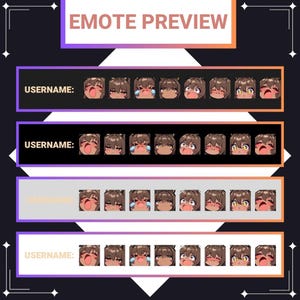 Twitch Emote Pack 8x, Noir - NIKKE, Discord Emote, Streaming Assets ...
