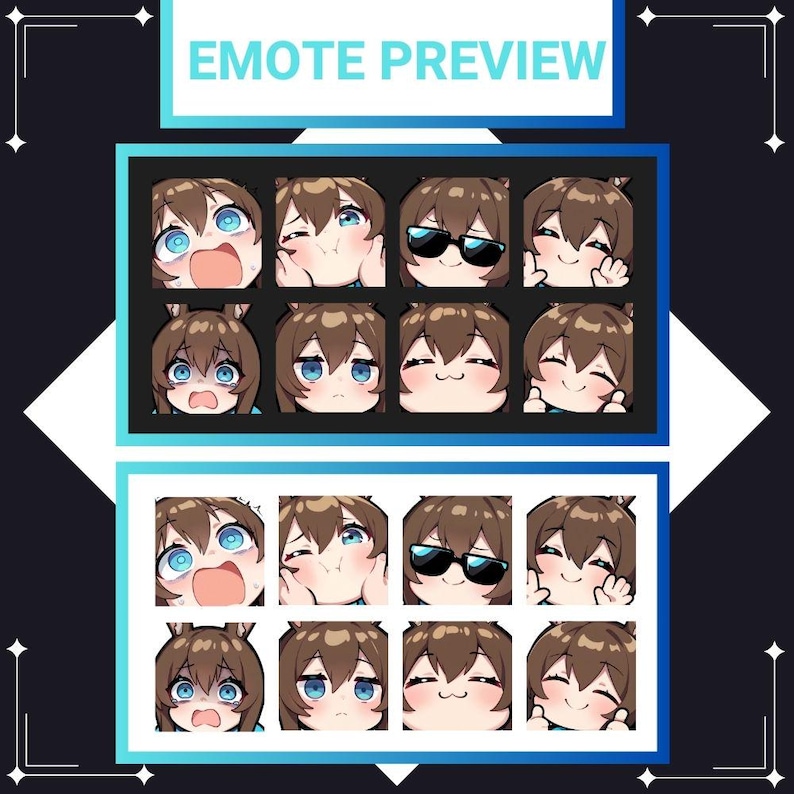 Twitch Emote Pack 8x, Arknights - Amiya, Discord Emote, Streaming ...