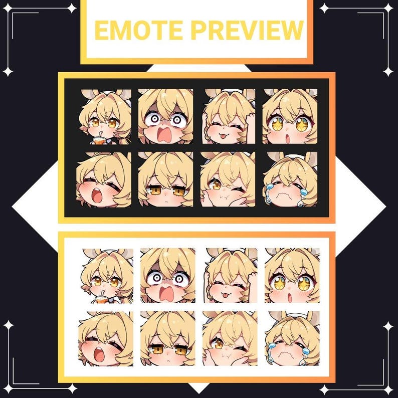 Dorothy Arknights Twitch/yt/discord Emotes Pack (digital Download) - Etsy