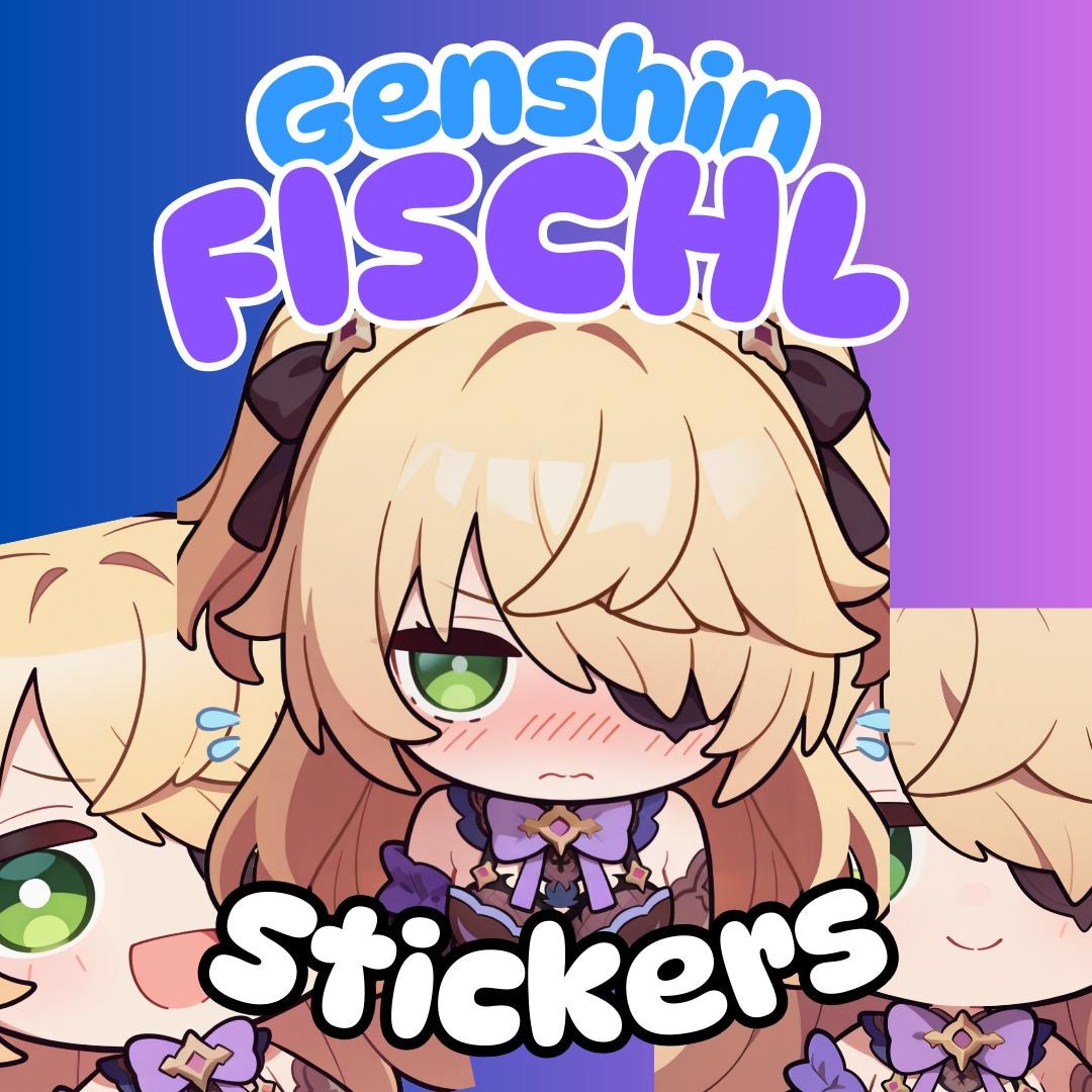 Chibi Fischl Clipart Genshin Impact / 16 PNG Pack / High Resolution ...