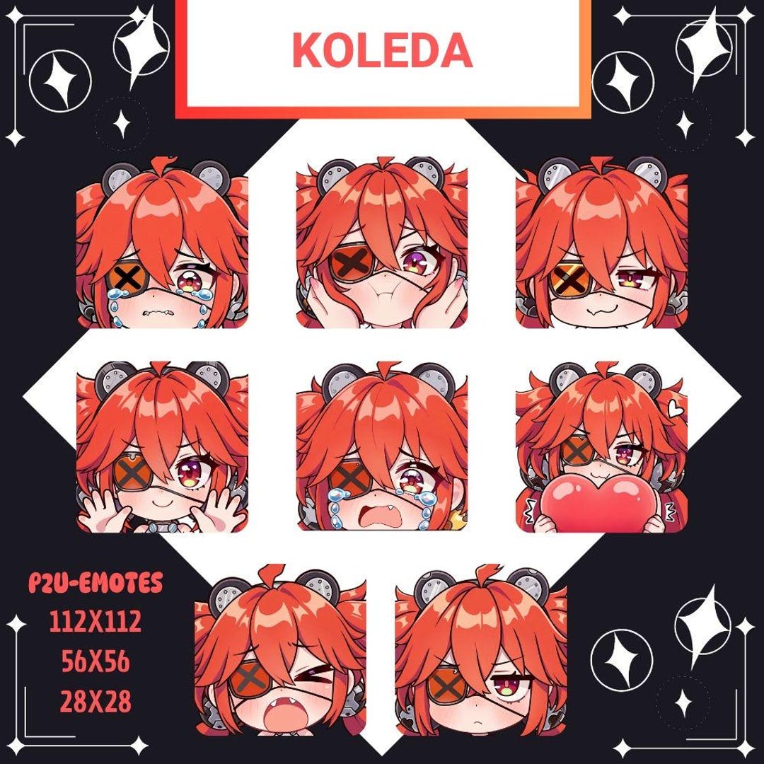 Zenless Zone Koleda Twitch/yt/discord Emotes Pack (digital Download) - Etsy