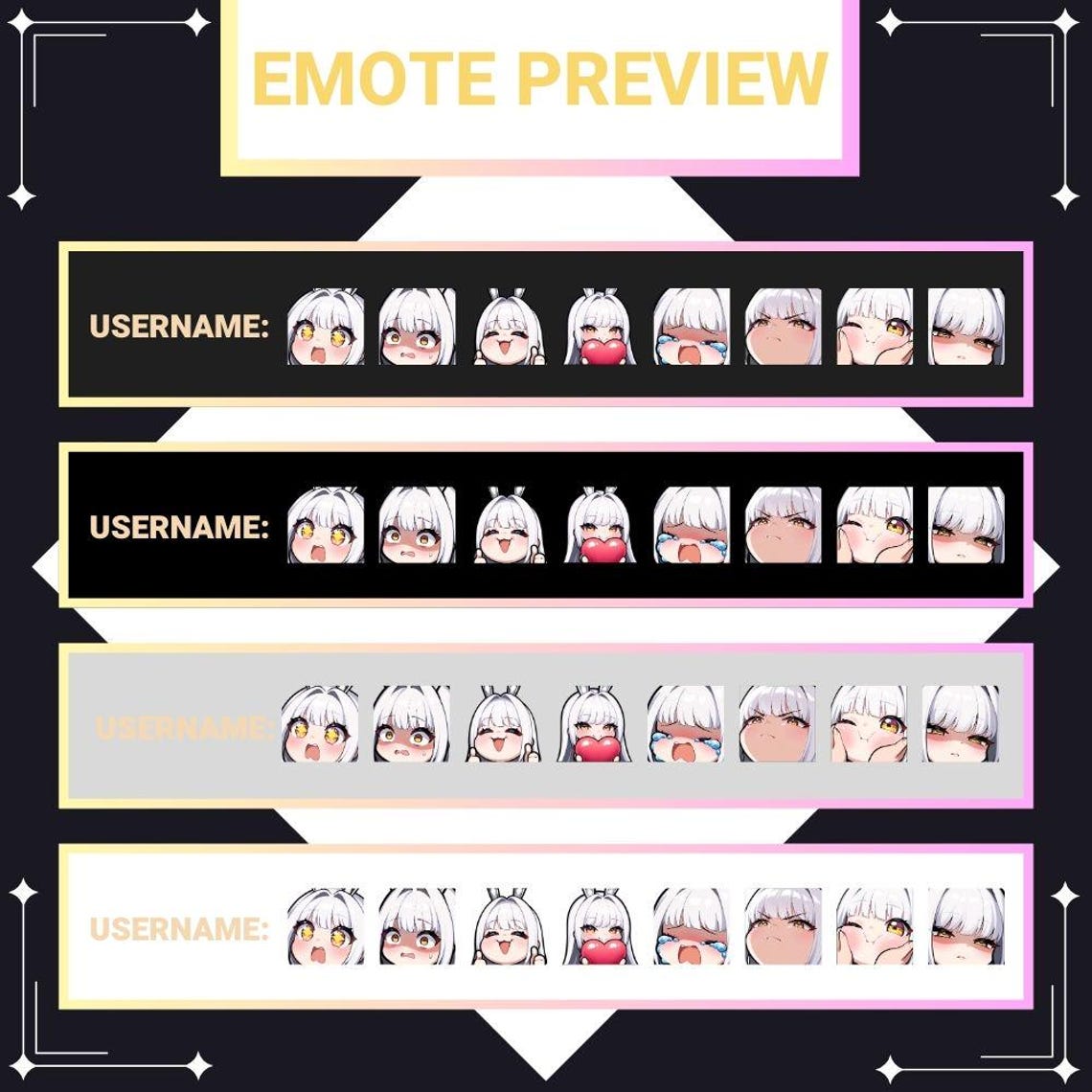 Blanc NIKKE Emote Pack: Chibi Kawaii Emotes (digital Download) - Etsy