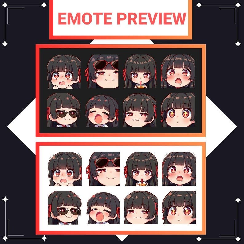 Wuwa Chisa Twitch/yt/discord Emotes Pack (digital Download) - Etsy