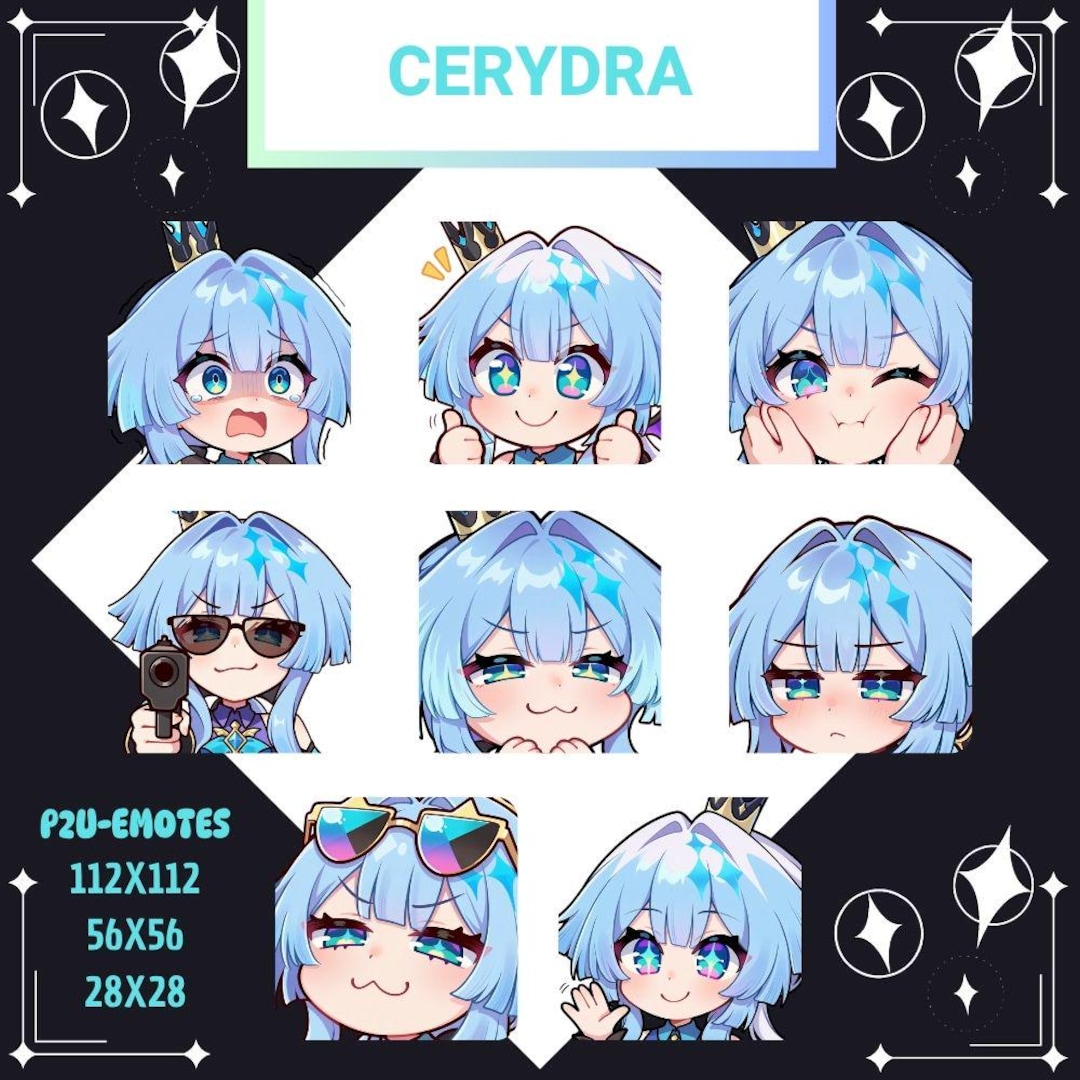 Cerydra HSR Emote Pack: Streaming Assets for Twitch, Youtube, Discord ...