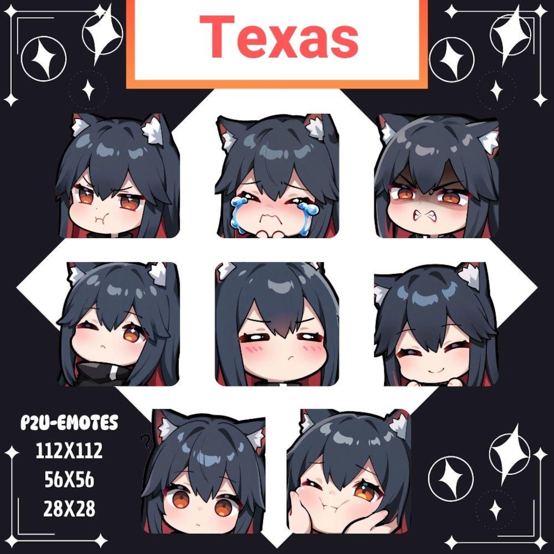 Twitch Emote Pack 8x, Wolf Girl Texas Arknights, Discord Emote ...
