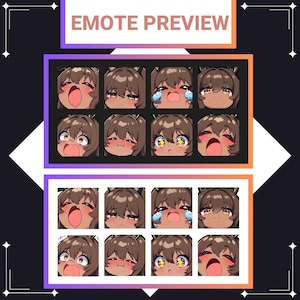 Twitch Emote Pack 8x, Noir - NIKKE, Discord Emote, Streaming Assets ...