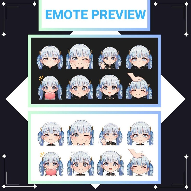 Wuwa Jinhsi Twitch/yt/discord Emotes Pack (digital Download) - Etsy