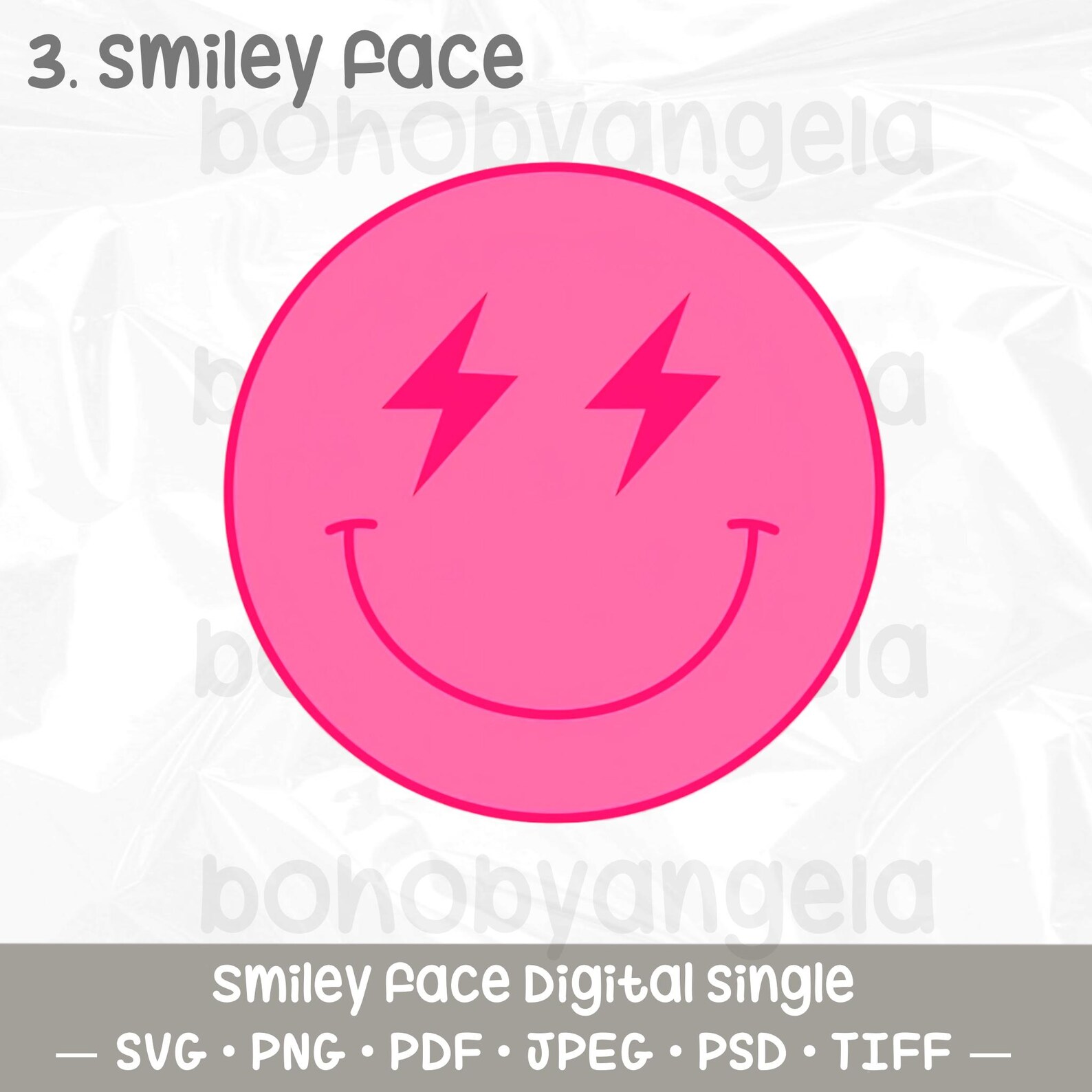 Preppy Smiley Face Svg Clipart, Smiley Face Png, Retro Groovy, Teenage ...