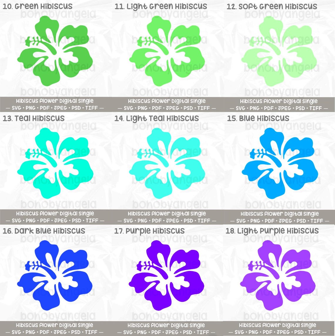 Hibiscus SVG Illustration, Tropical Avg, Hawaiian Flower Svg, Summer ...
