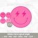 Preppy Smiley Face Svg Clipart, Smiley Face Png, Retro Groovy, Teenage ...