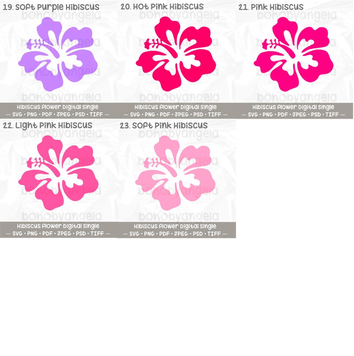 Hibiscus SVG Illustration, Tropical Avg, Hawaiian Flower Svg, Summer ...