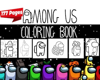 Among Us Colouring Page, A4 Instant Download, Printable PDF, You Look ...