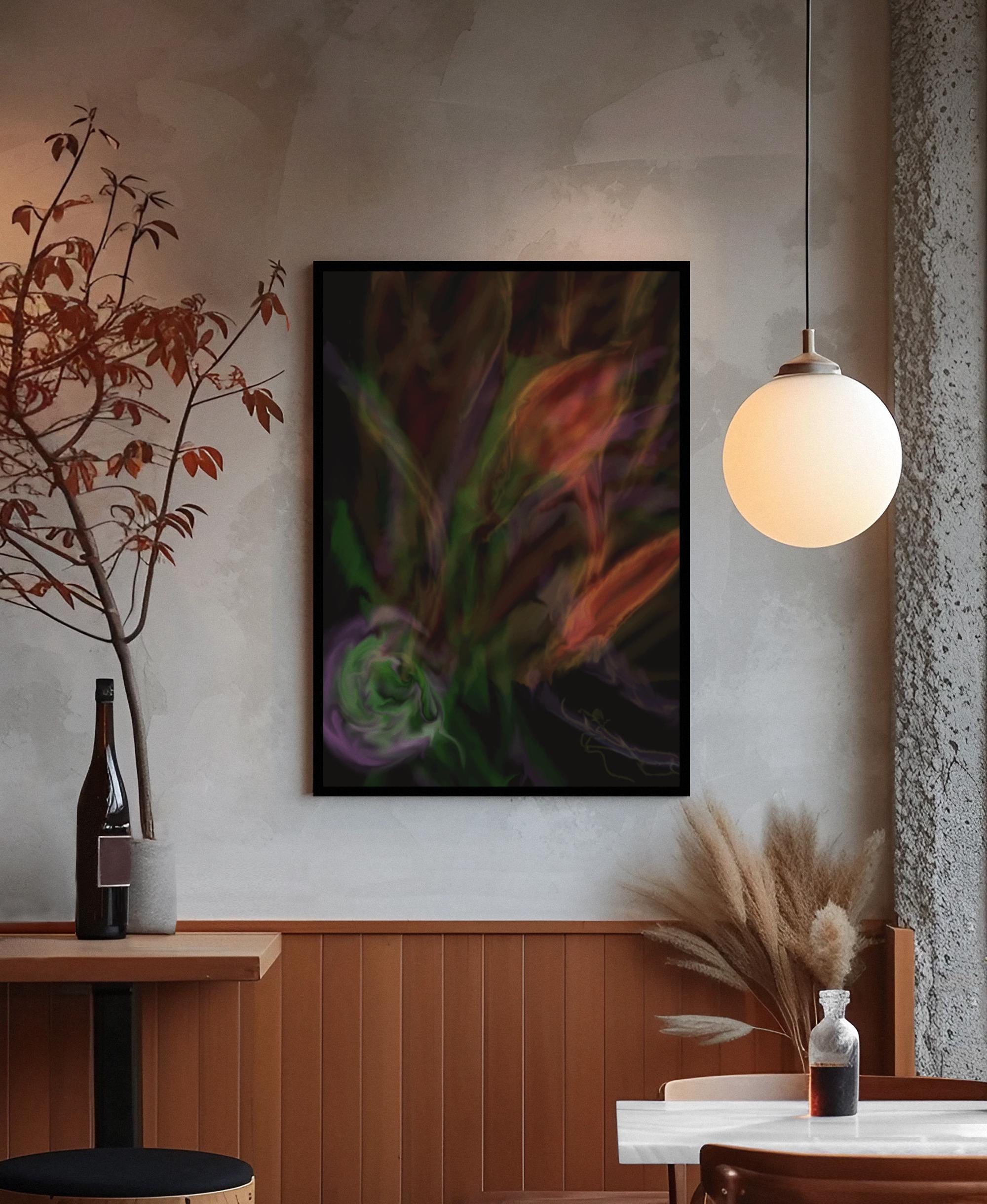 Cosmic Vertical Posters, Original Art Print, Dark Aesthetic Wall Decor ...